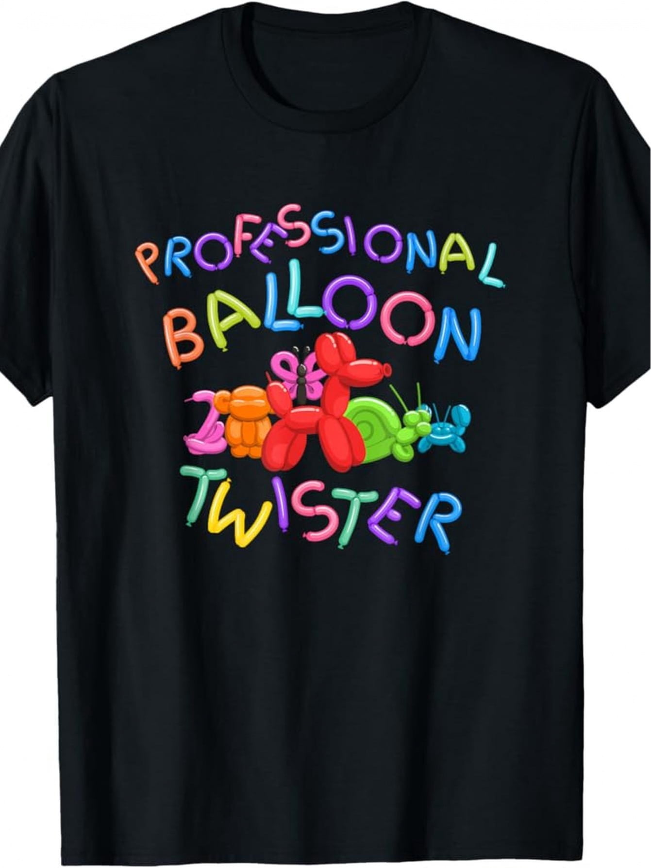 Balloon Twister Party T-Shirt – Vibrant Made US Cute Graphic Design ...