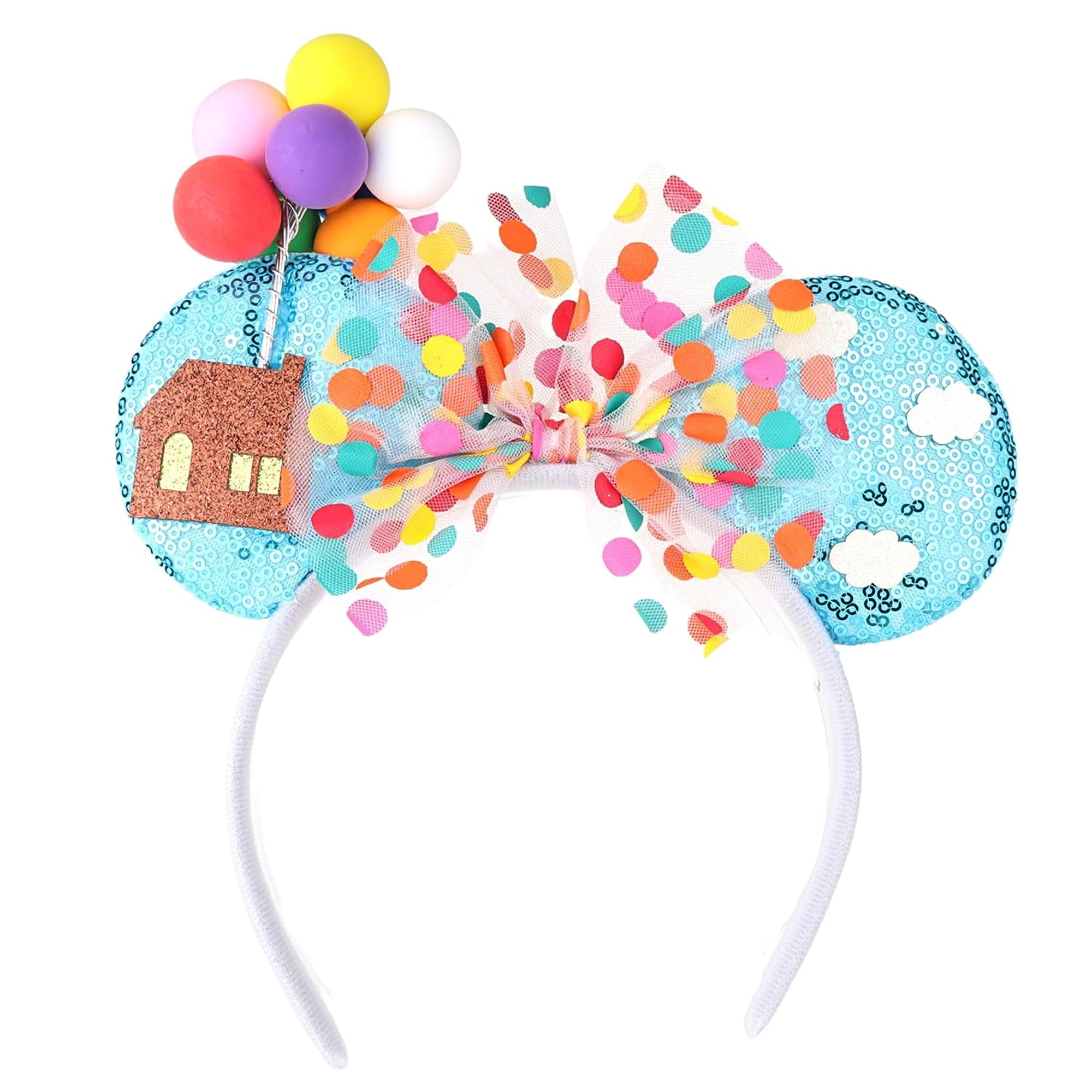 Balloon Up Mouse Ears Headband, Halloween Head Accessories, One Size ...