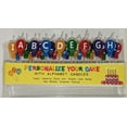 JBR Industries Balloon Shaped Multicolor Alphabet Birthday Candles ...