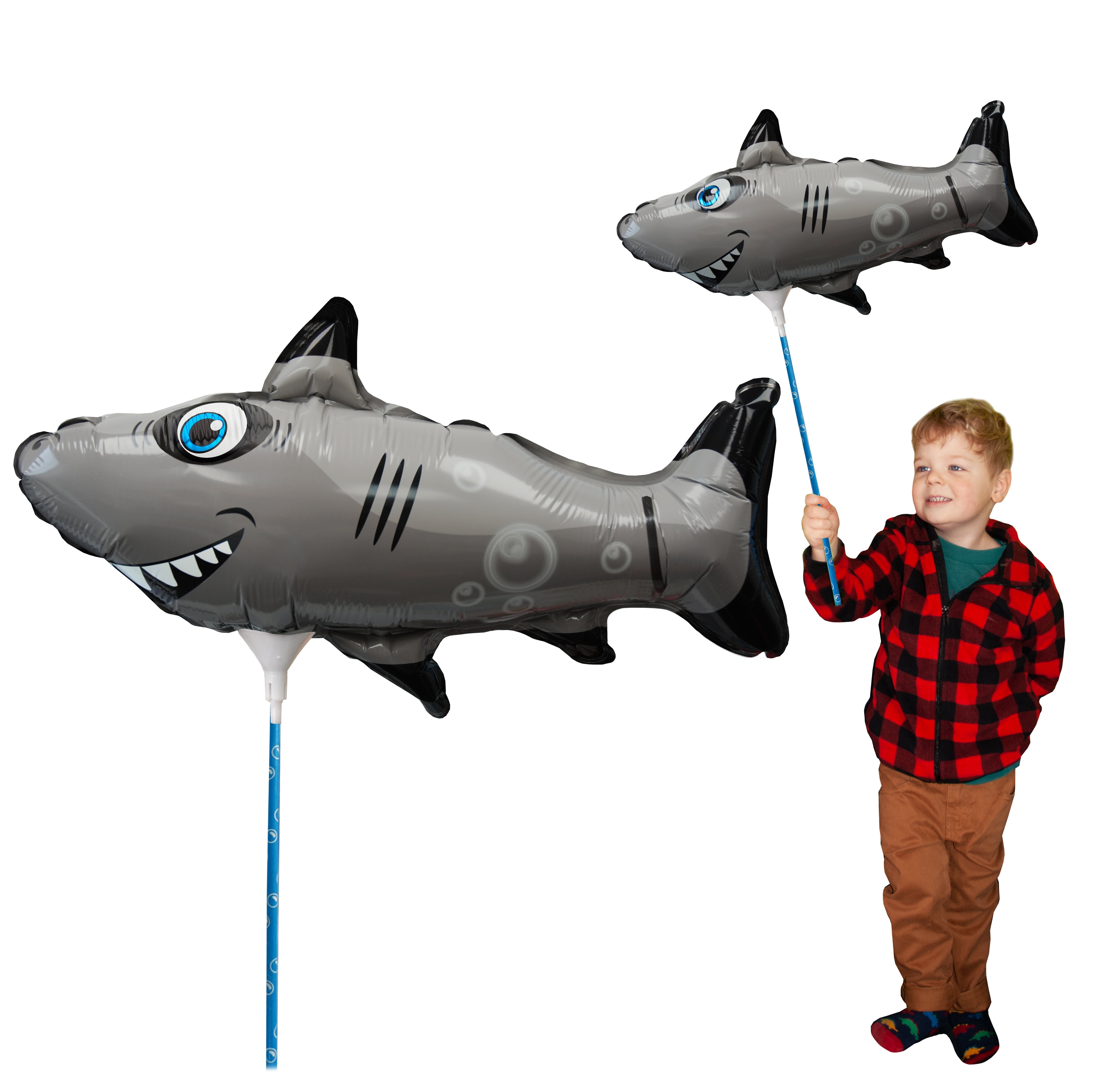 Ballooniacs - Shark Air Filled Balloons from Deluxebase. Colorful Shark ...