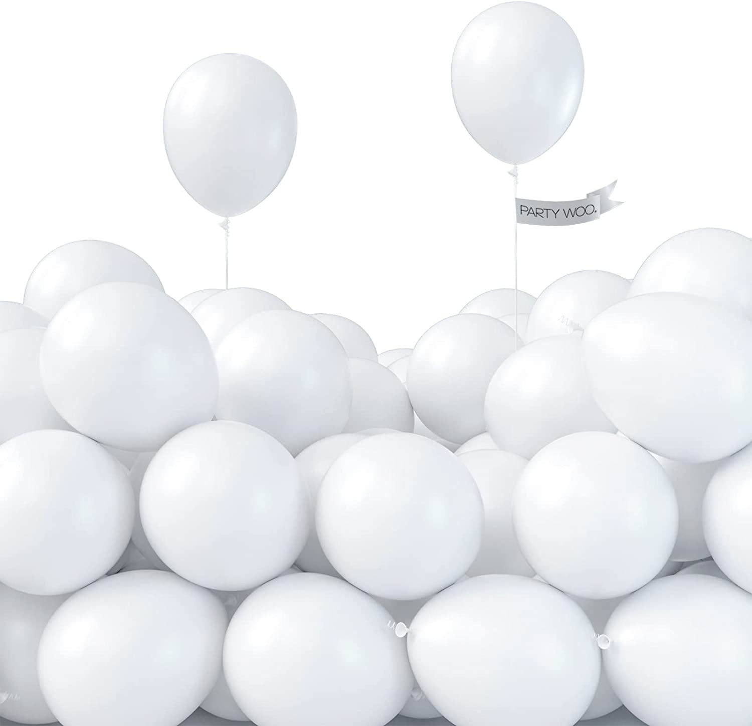 Balloons, 50 pcs 5 Inch Matte White Balloons, for Balloon Garland or ...