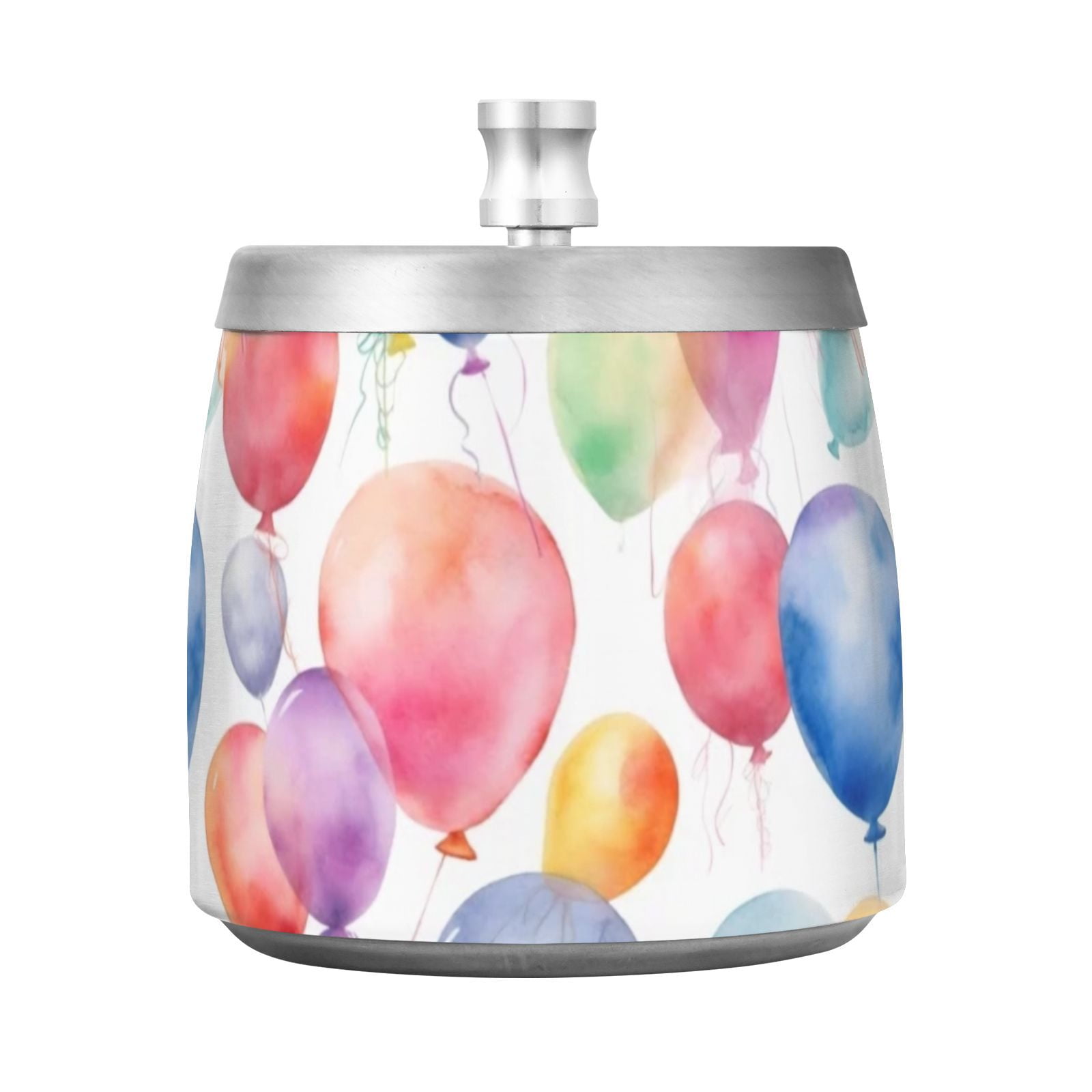Balloons Ashtray with Lid Smell Proof Cigarette Ashtray Stainless Steel ...