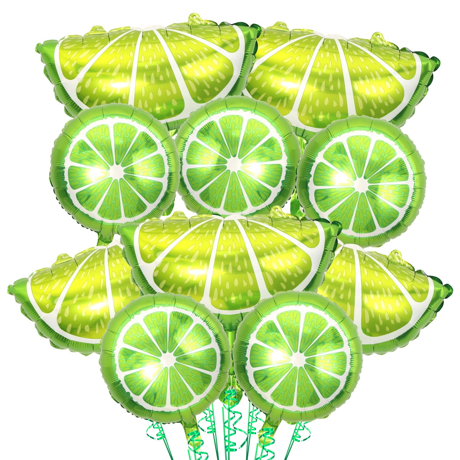 Balloons, BENOSPACE 10pcs Mini Fruit Balloons H2FSDGreen Balloons Foil ...