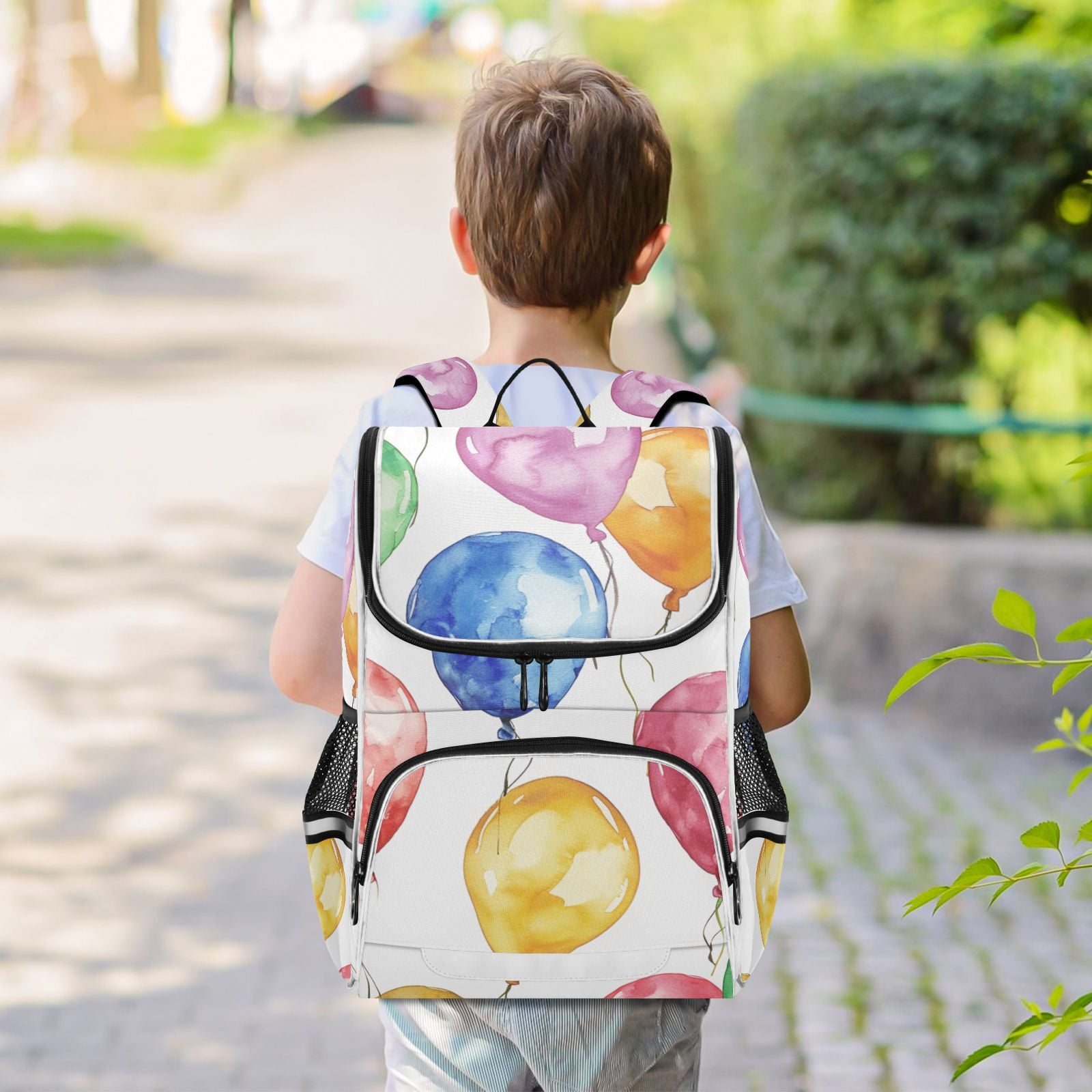Balloons Backpack Big Laptop Backpack Casual Daypack Quilted Large ...