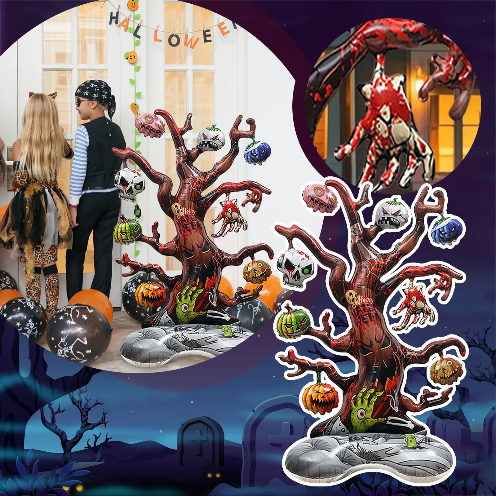 Balloons Balloons Themed Party Decorations Fun Filled Ghostly ...