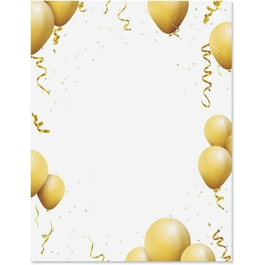 Celebration Confetti Birthday Letter Papers - Set of 25, Birthday Party ...