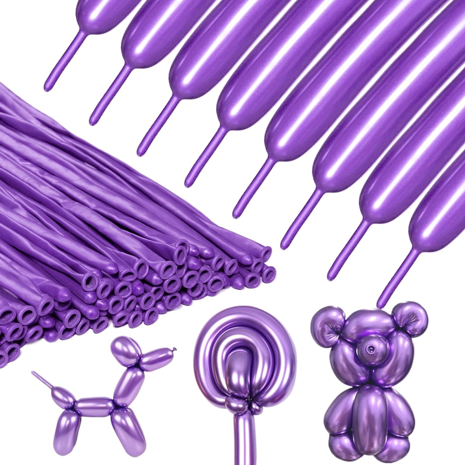 Balloons Clear, Thickening Long Balloons for Tying Arch, Twisting Latex ...