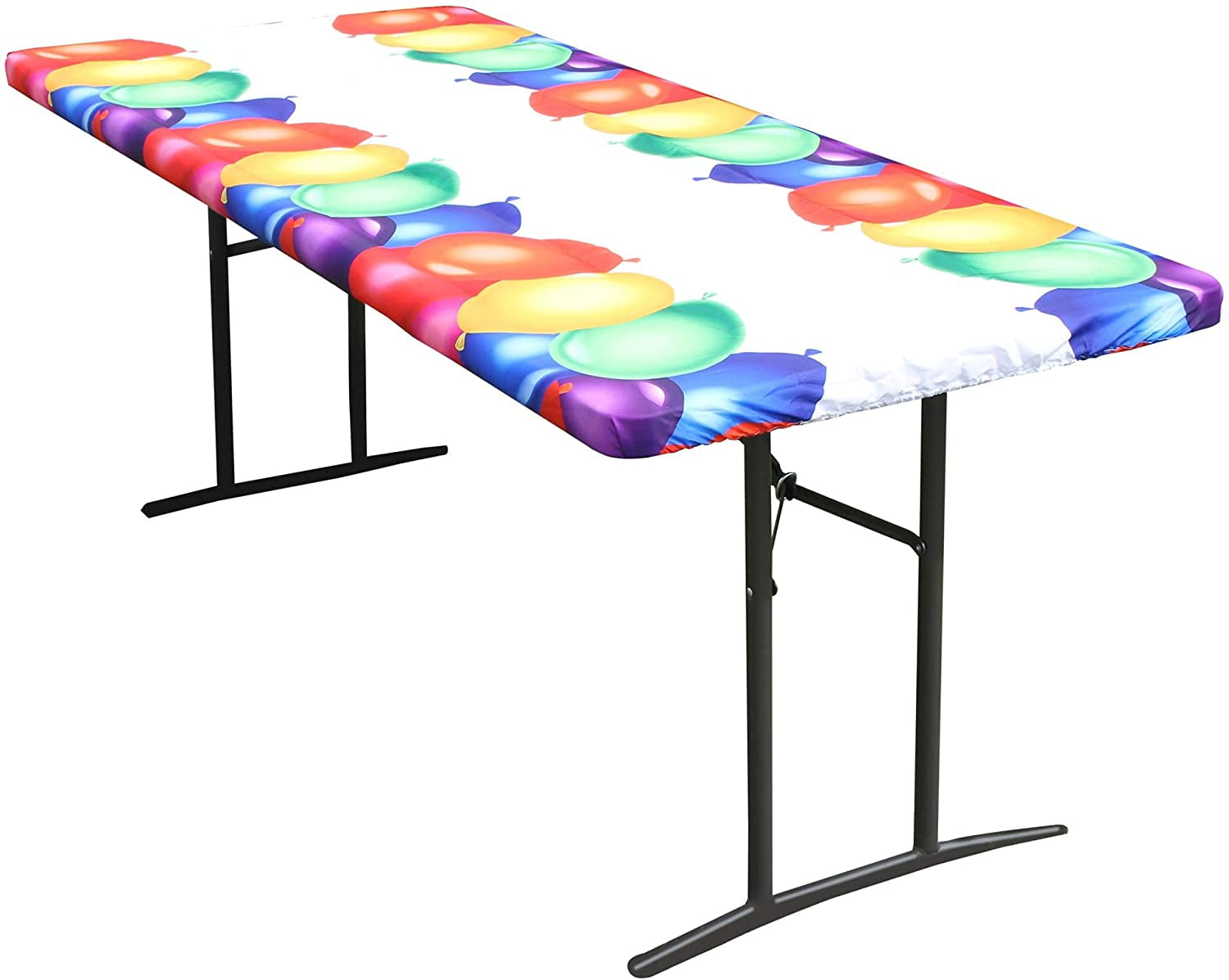 Balloons Elastic Fitted Tablecloth for Folding Table - Waterproof ...