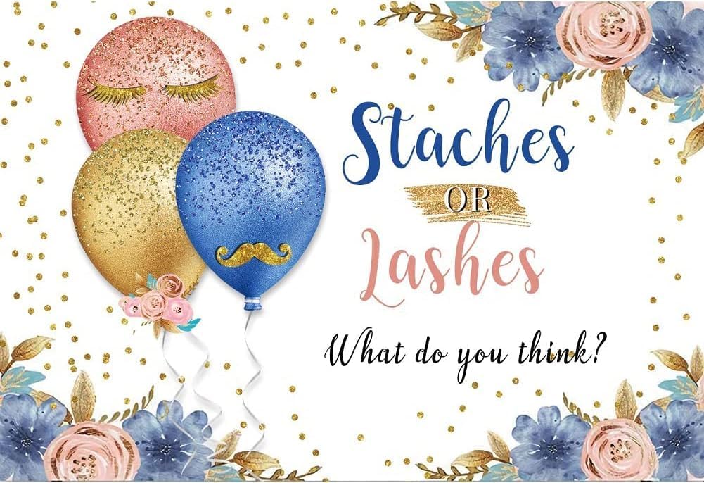 Balloons Flowers Backdrop for Photoshoot Portrait Staches or Lashes ...