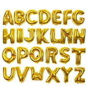 Gold Alphabet Balloons
