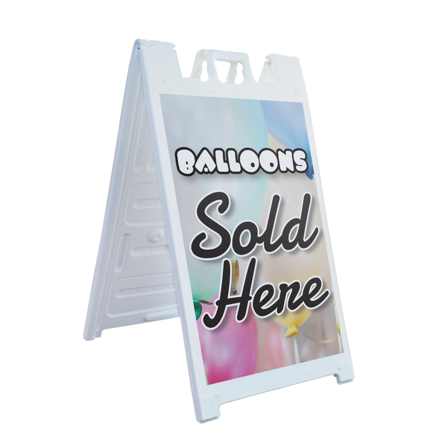Balloons Sold Here 24" x 36" Double Sided A-Frame Sidewalk Sign ...