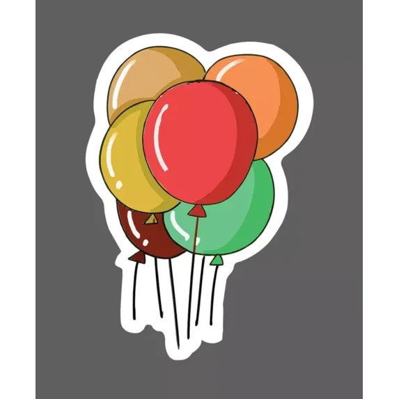 Balloons Sticker Party Waterproof Sticker Phone Decal Water Bottle ...