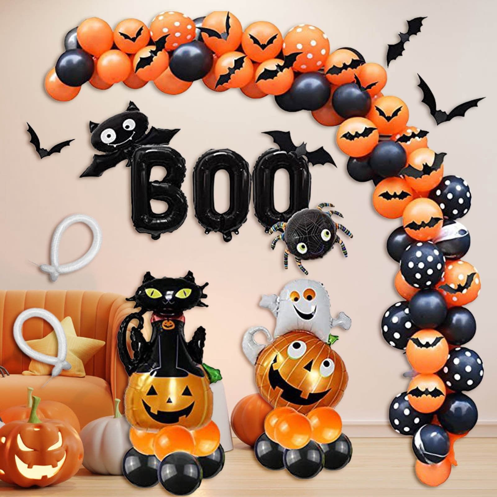 Balloons Themed Party Decorations Filled Ghostly Inflatables Refillable ...
