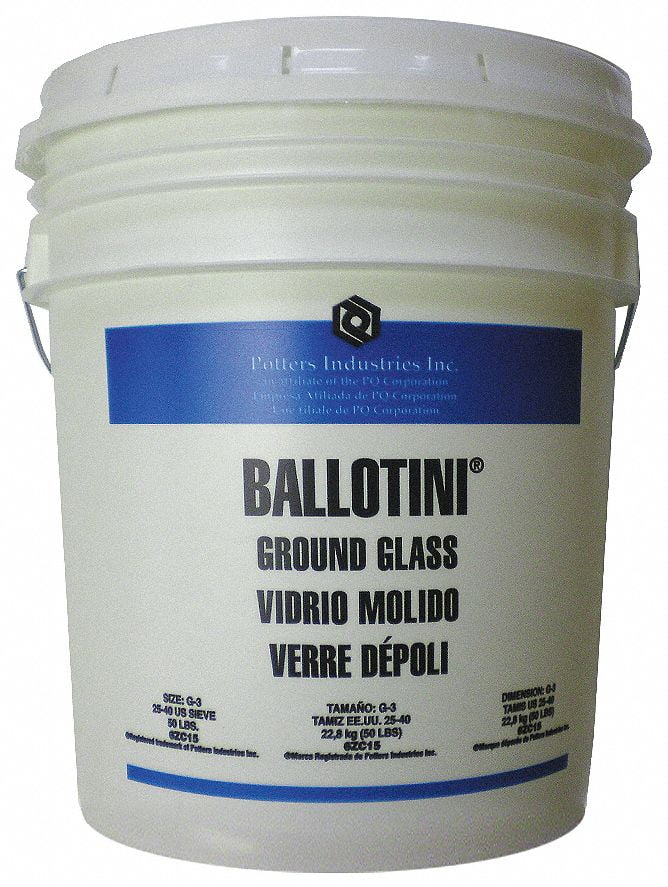 Ballotini Blast Media,Ground Glass G3 (25-40) - Walmart Business Supplies