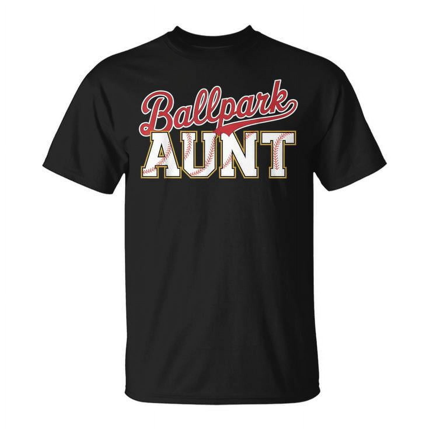 Ballpark Aunt T-Shirt - Softball Baseball Auntie Baller Design ...