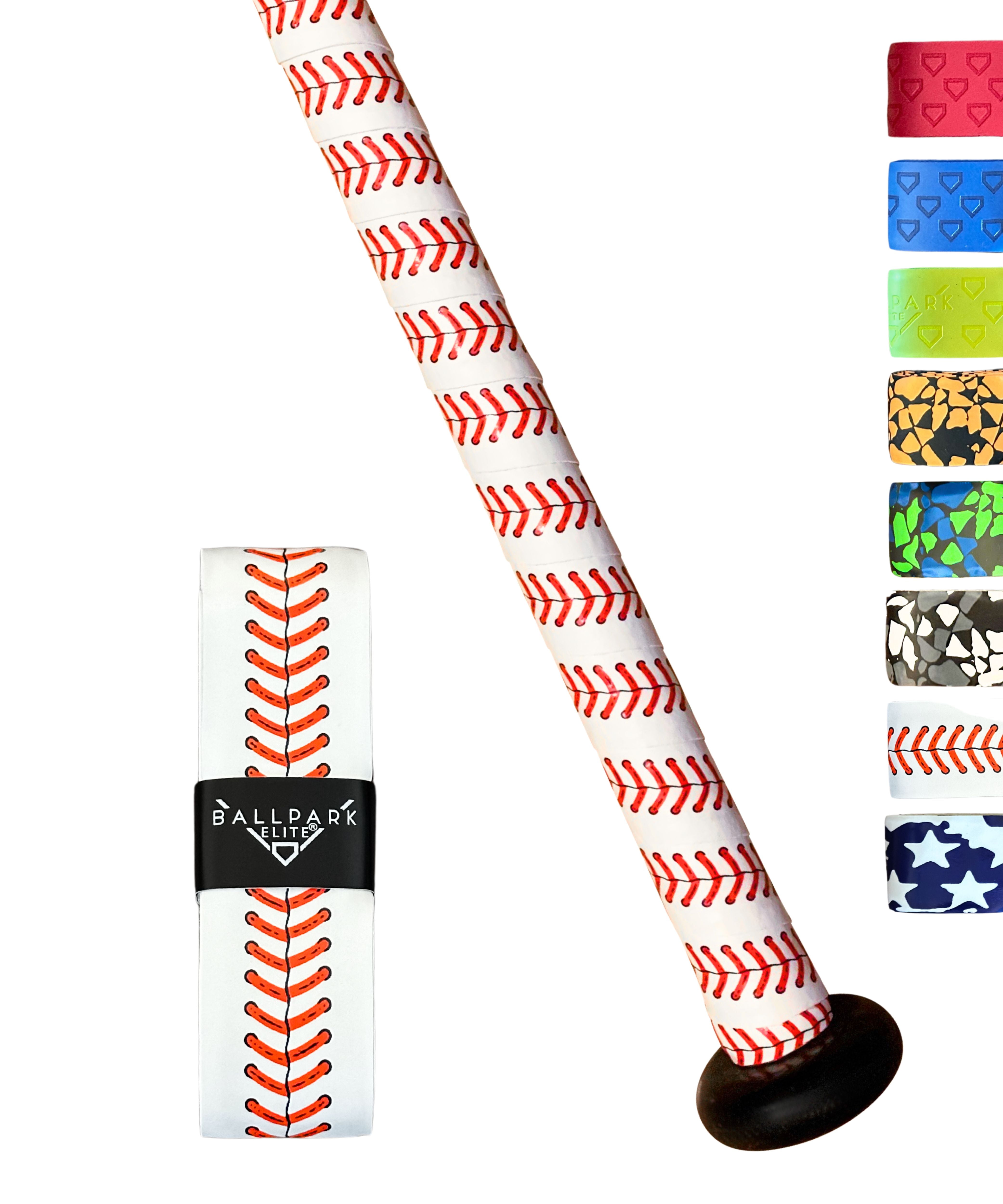 Ballpark Elite Bat Grip Tape for Baseball/Softball | 1.10 MM Precut ...