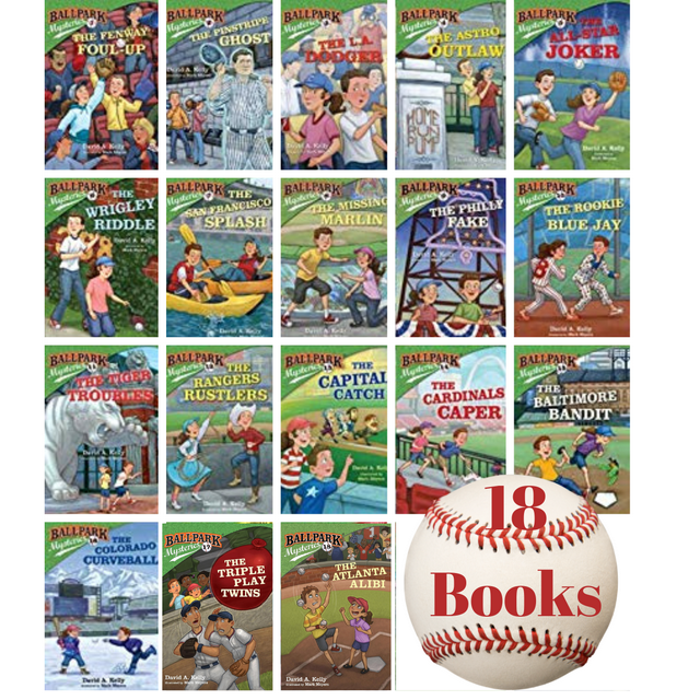 Ballpark Mysteries Set Books 1-18: Fenway Foul-Up; Pinstripe Ghost; L.A ...