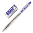 Ballpoint Pen & Eraser Combo Set,Transparent Plastic Pen Barrel with ...