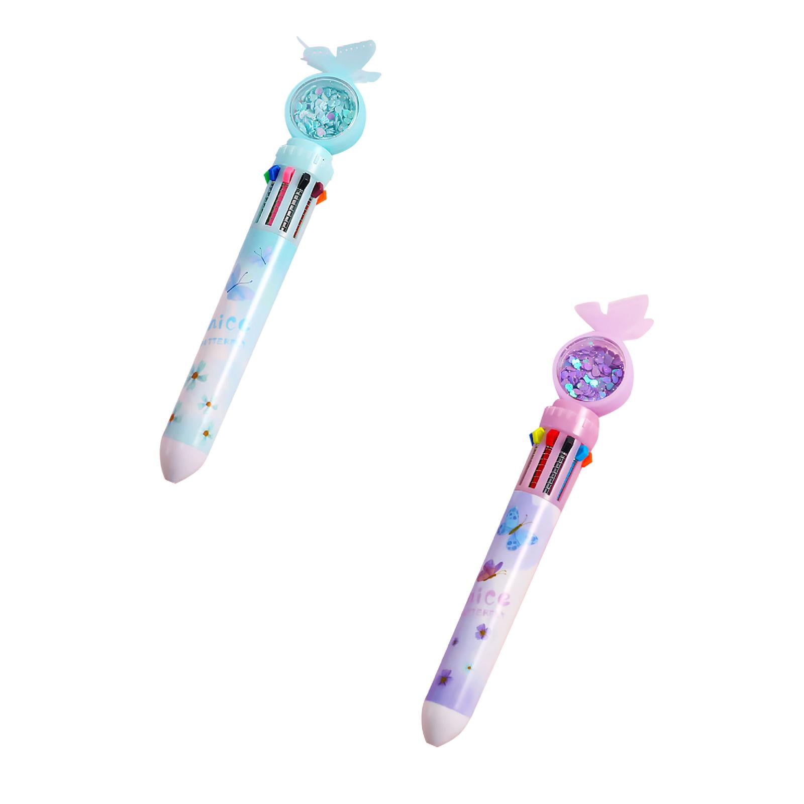 Ballpoint Pen Push Type 10color Color Multifunction Marker 1ML 2PCS ...