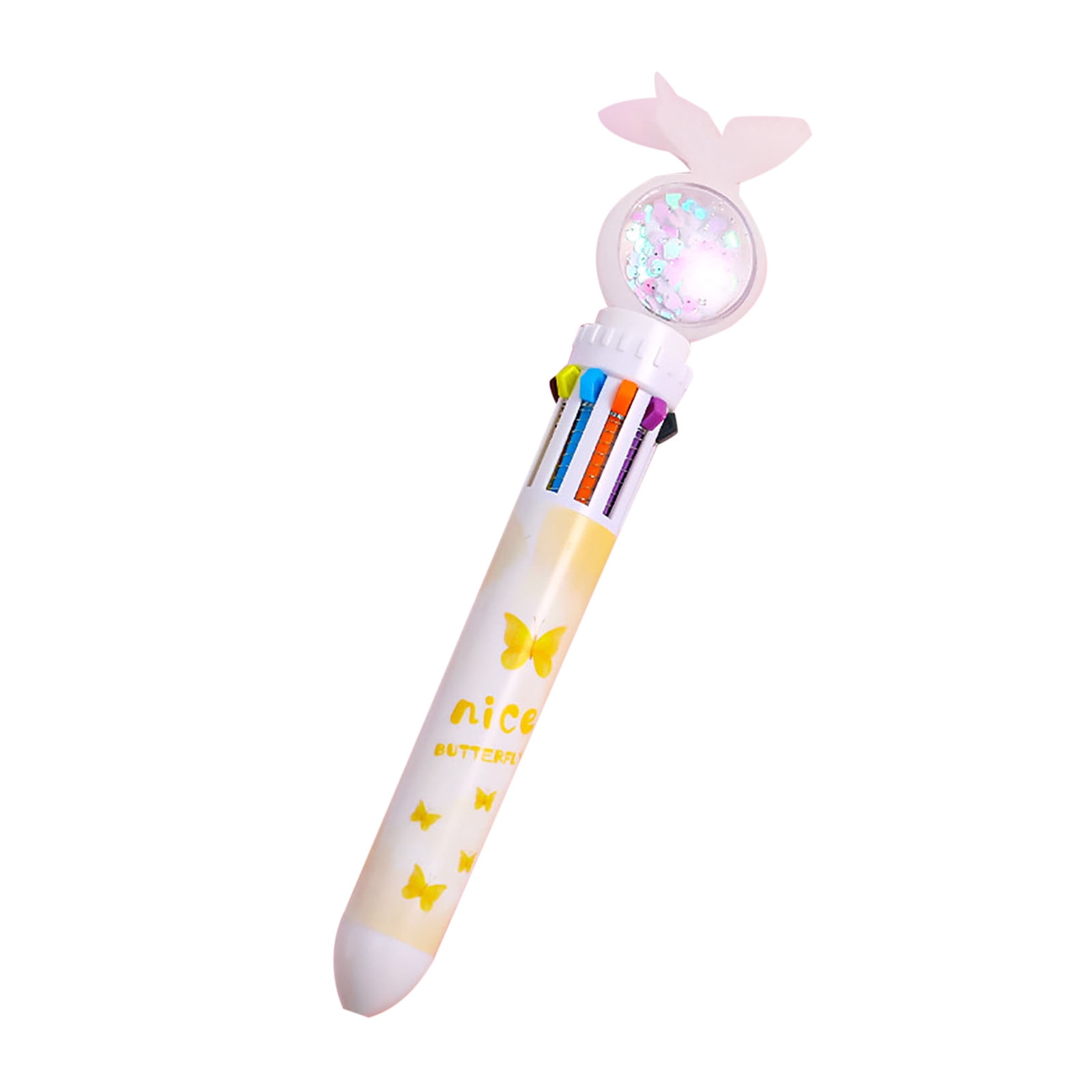 Ballpoint Pen Push Type 10color Color Multifunction Marker 1ML Fine ...
