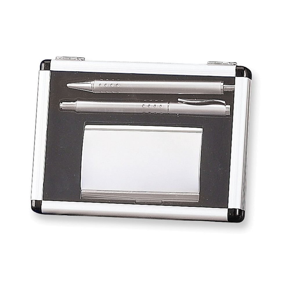 Ballpoint Pen Roller Pen and Business Card Case Gift Set QGM2699 - Walmart.com