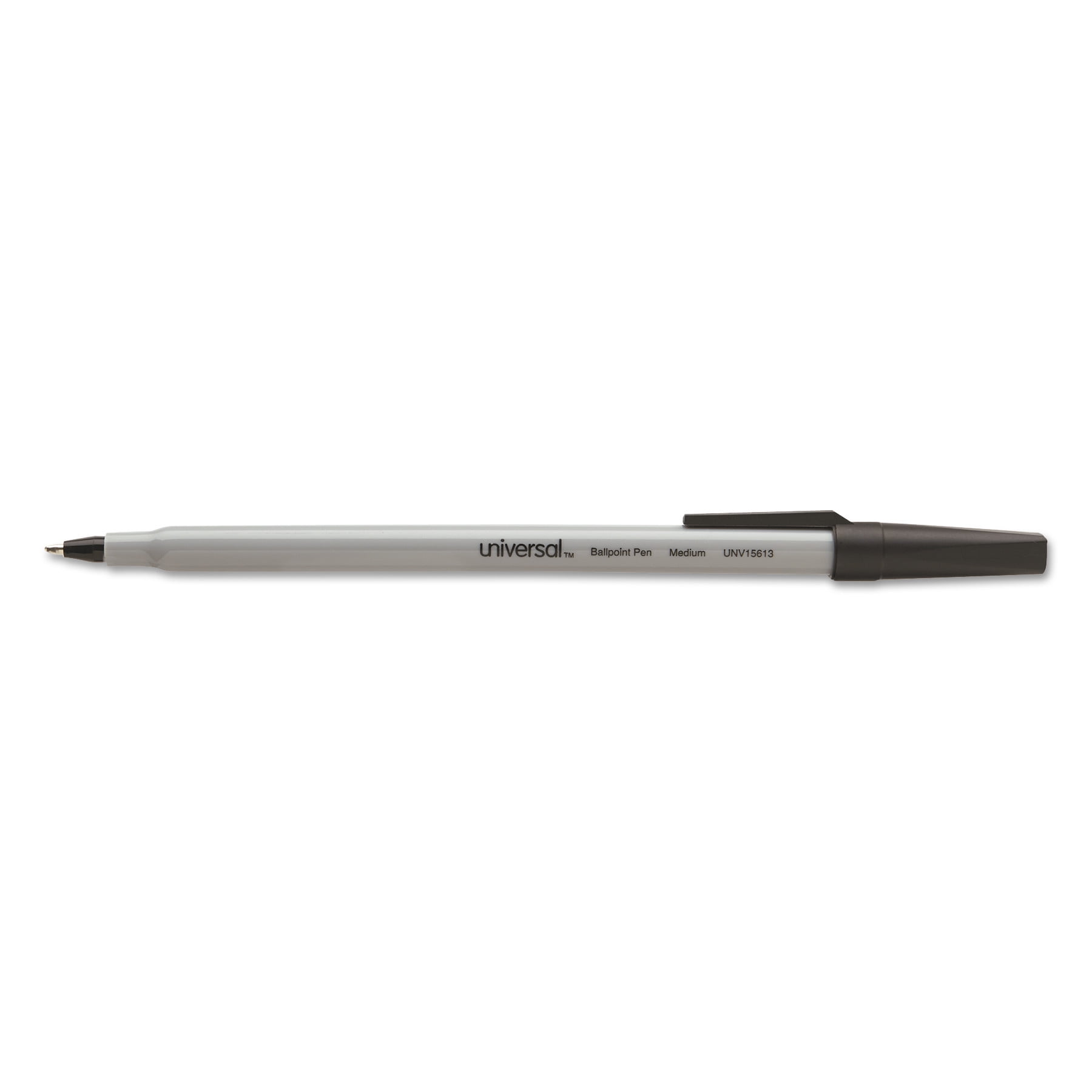 Ballpoint Pen Value Pack, Stick, Medium 1 Mm, Black Ink, Gray Barrel ...