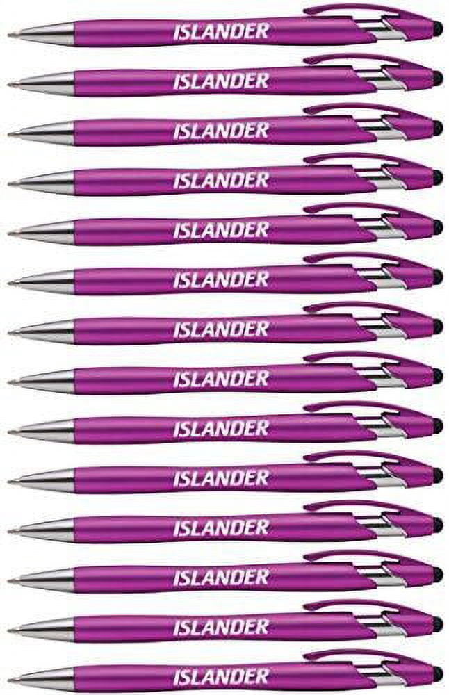 Ballpoint Pen w/Stylus Tip Click action Custom Personalized Black ...