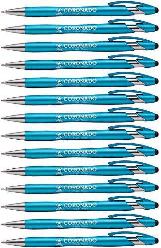 Ballpoint Pen w/Stylus Tip Click action Custom Personalized Black ...