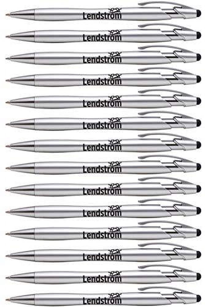 Ballpoint Pen w/Stylus Tip Click action Custom Personalized Black writing ink - The Beemer ...