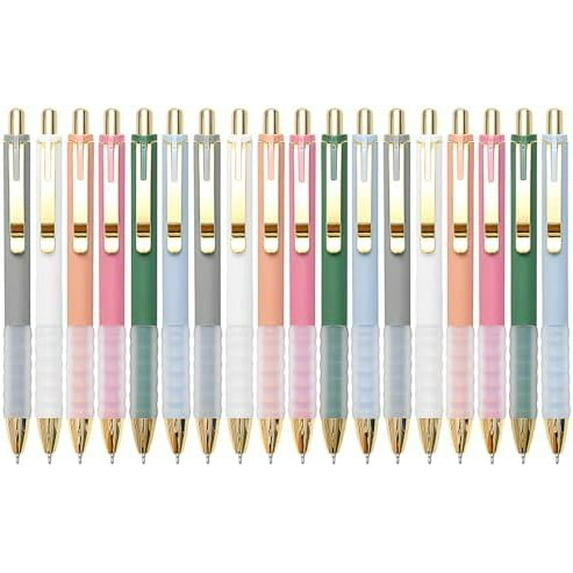 Ballpoint Pens Black Medium Point 1mm with Super Soft Grip Ball Point ...