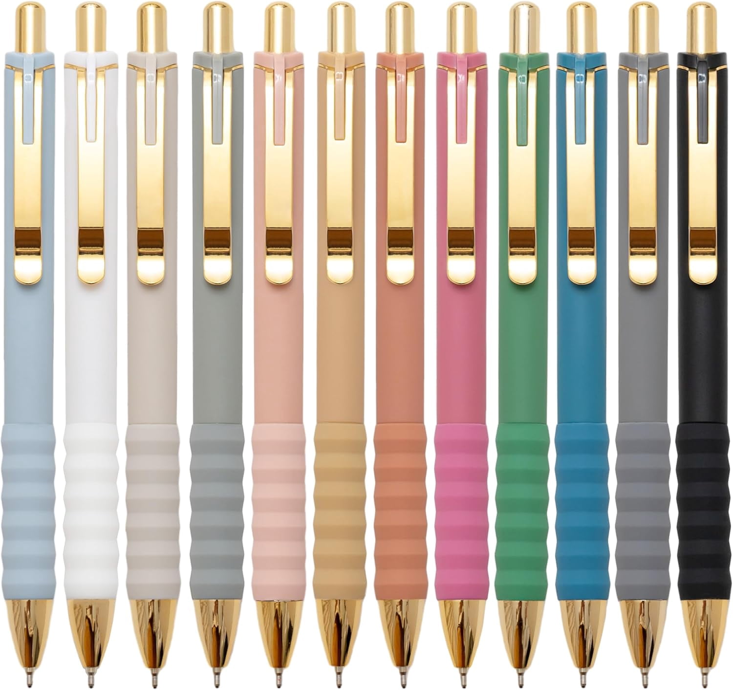 Ballpoint Pens Black Medium Point 1mm with Super Soft Grip Ball Point ...