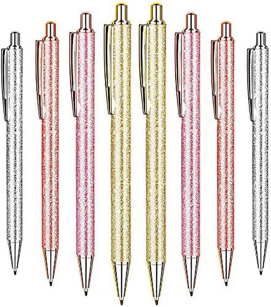 Ballpoint Pens-Gold, Slim Retractable Lightweight Gold Pens Set Nice ...