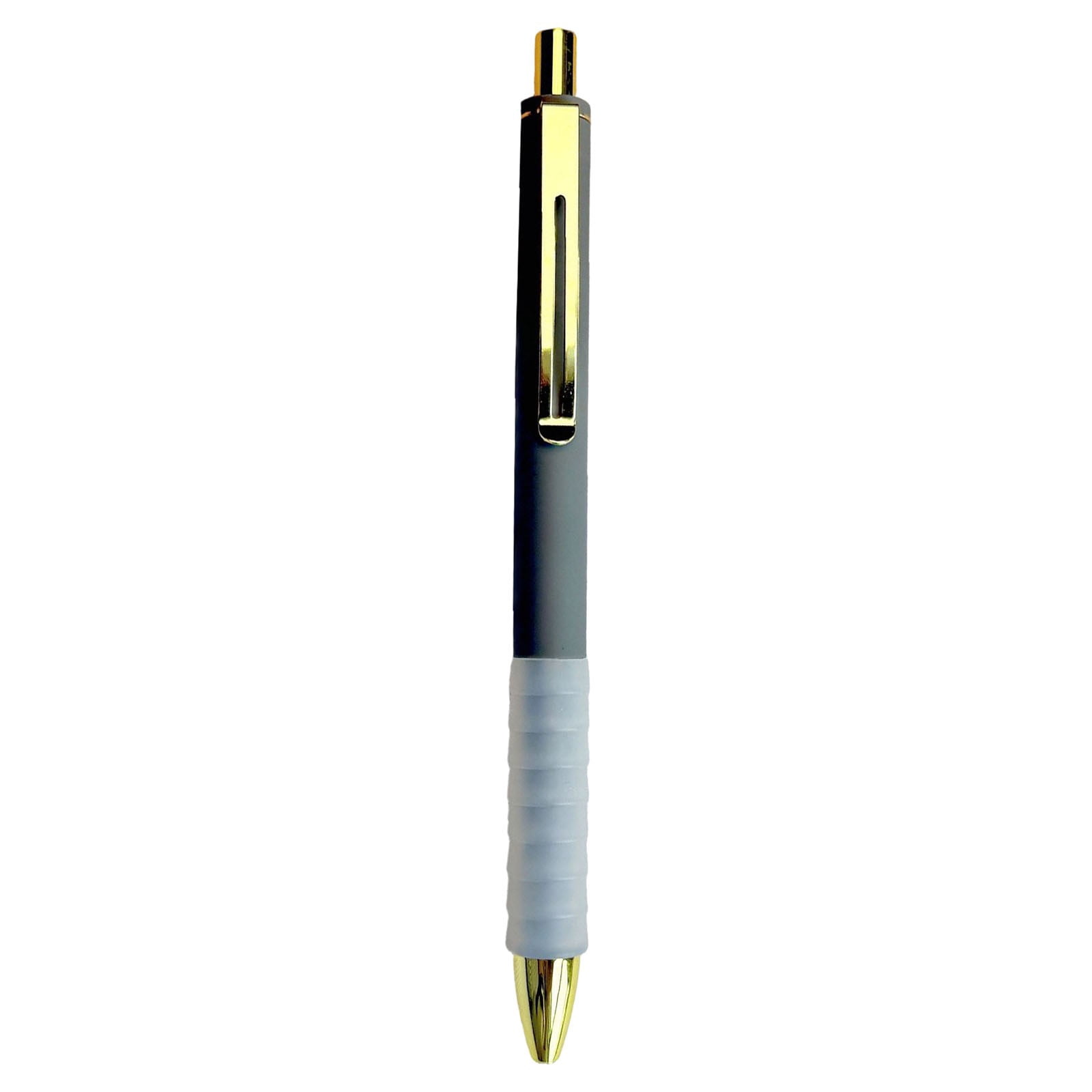 Ballpoint Pens Medium Point 1Mm, Retractable with Soft Grip, Gold ...
