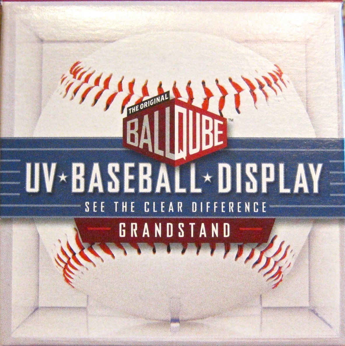 BallQube Grandstand Baseball Display Case Box w/ Cradle - 98% UV (36 ...