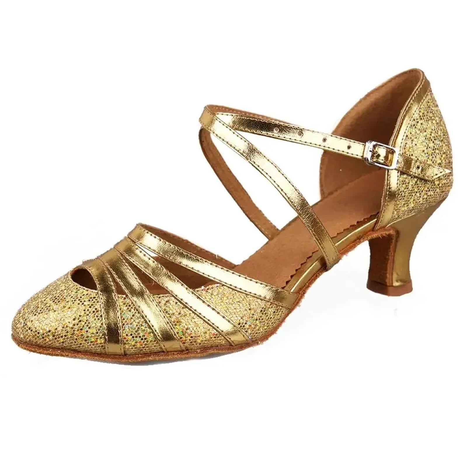 Ballroom Dance Shoes Women Glitter Modern Dance Shoes Salsa Ballroom ...