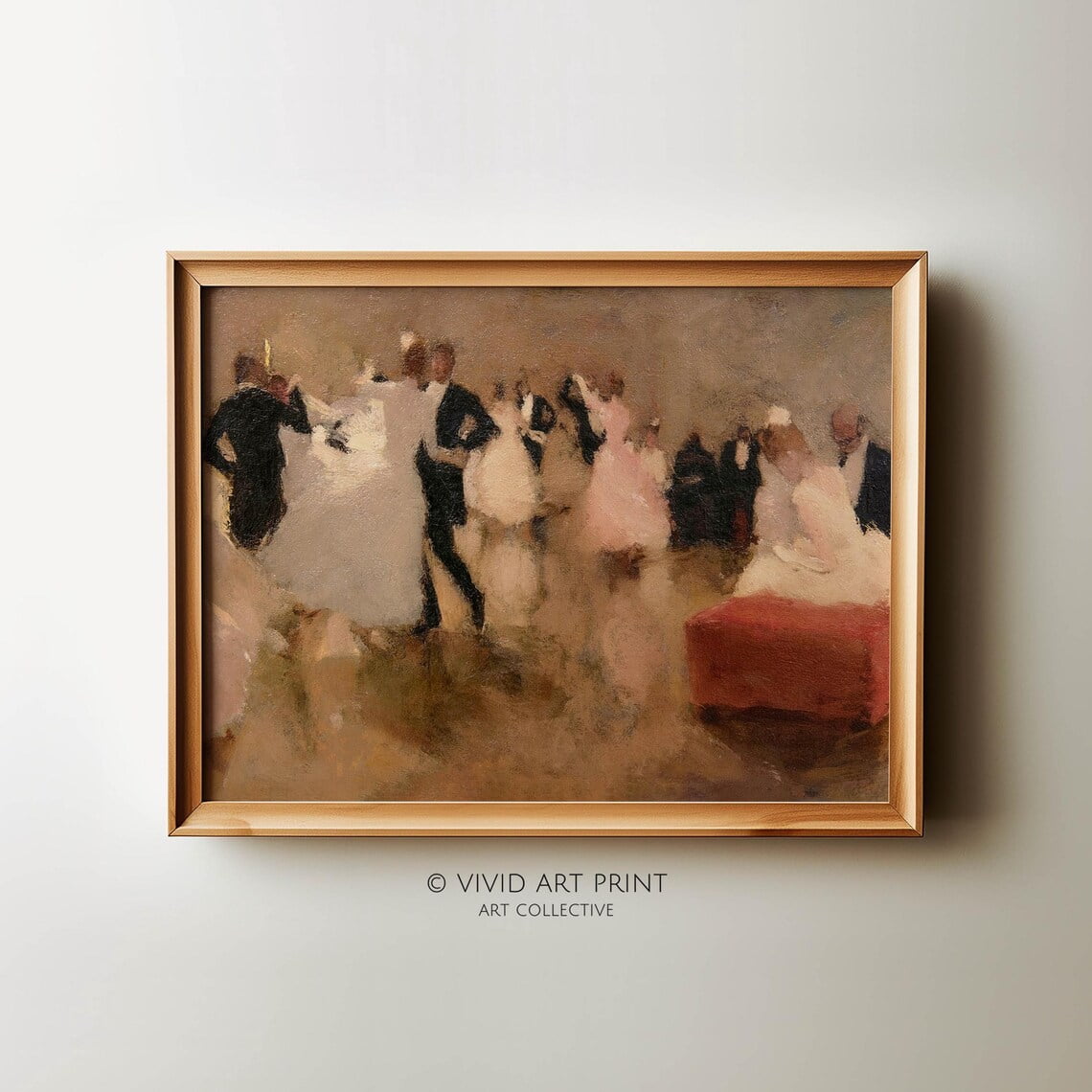 Ballroom Dance Wall Art Vintage Romantic Impressionist Decor Vivid Art ...