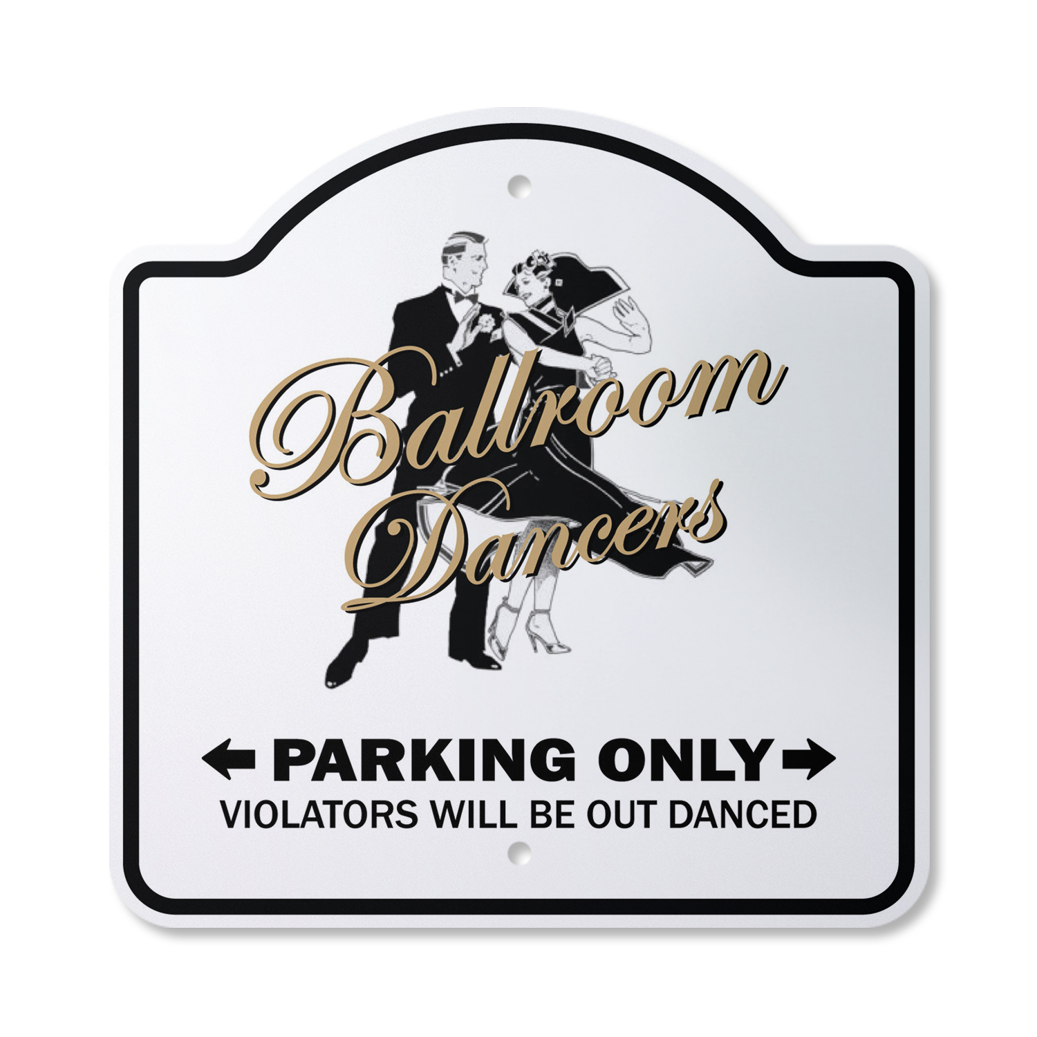 Ballroom Dancers 10” x 10” Sign | Indoor/Outdoor Plastic | SignMission ...
