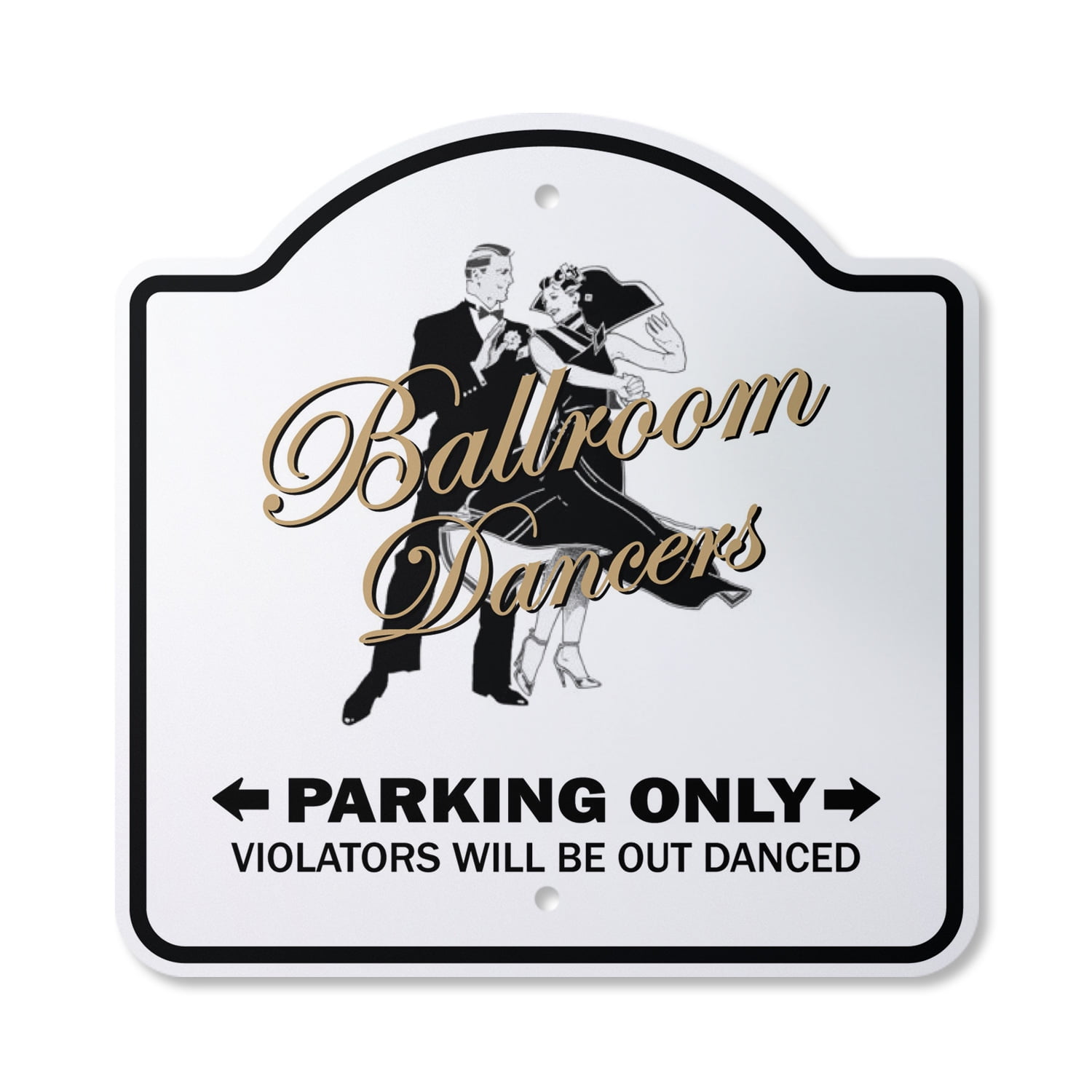 Ballroom Dancers 12" X 12" Sign | Indoor/Outdoor Plastic | SignMission ...