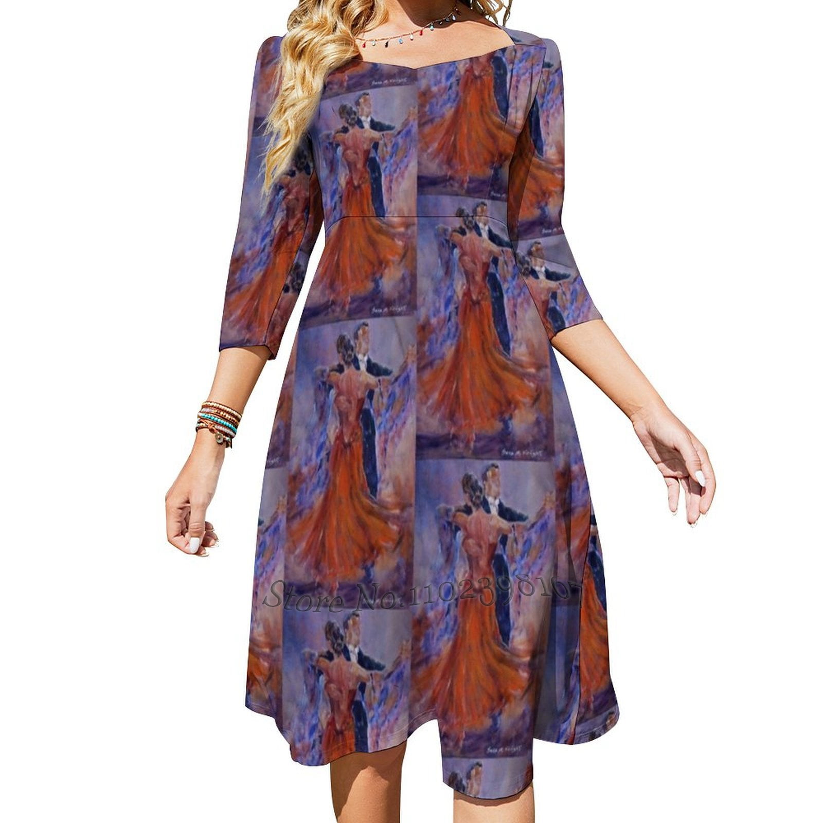 Ballroom Dancing – Dance Gallery 33 Sweetheart Knot Flared Dress ...