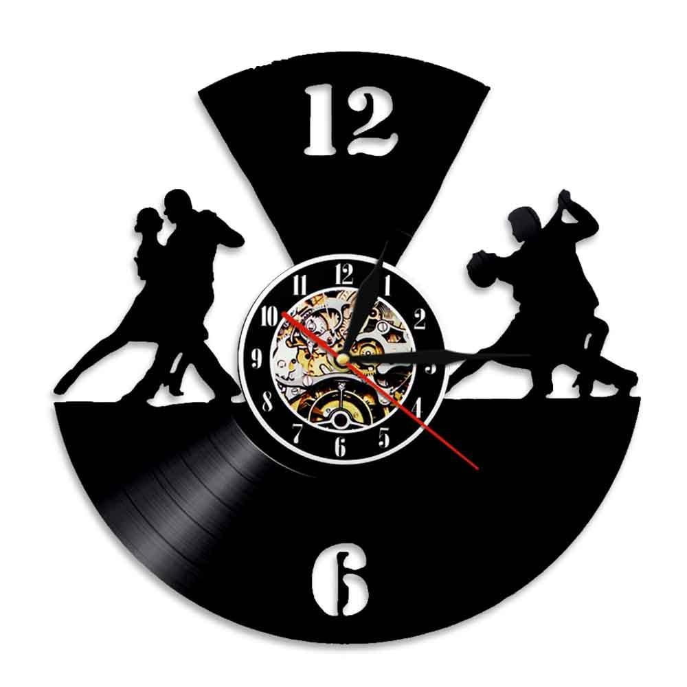 Ballroom Dancing Wall Clock Dancing Couples Vinyl Record Wall Clock ...