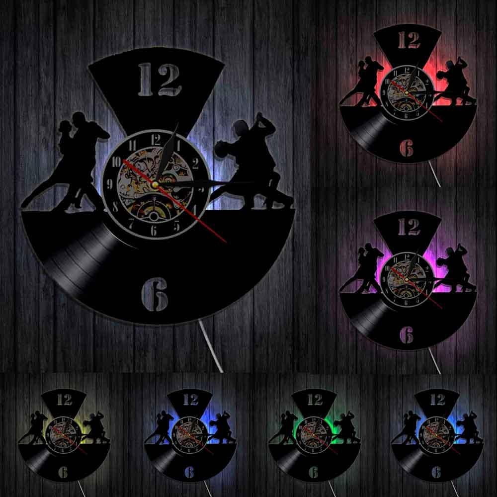 Ballroom Dancing Wall Clock Dancing Couples Vinyl Record Wall Clock ...