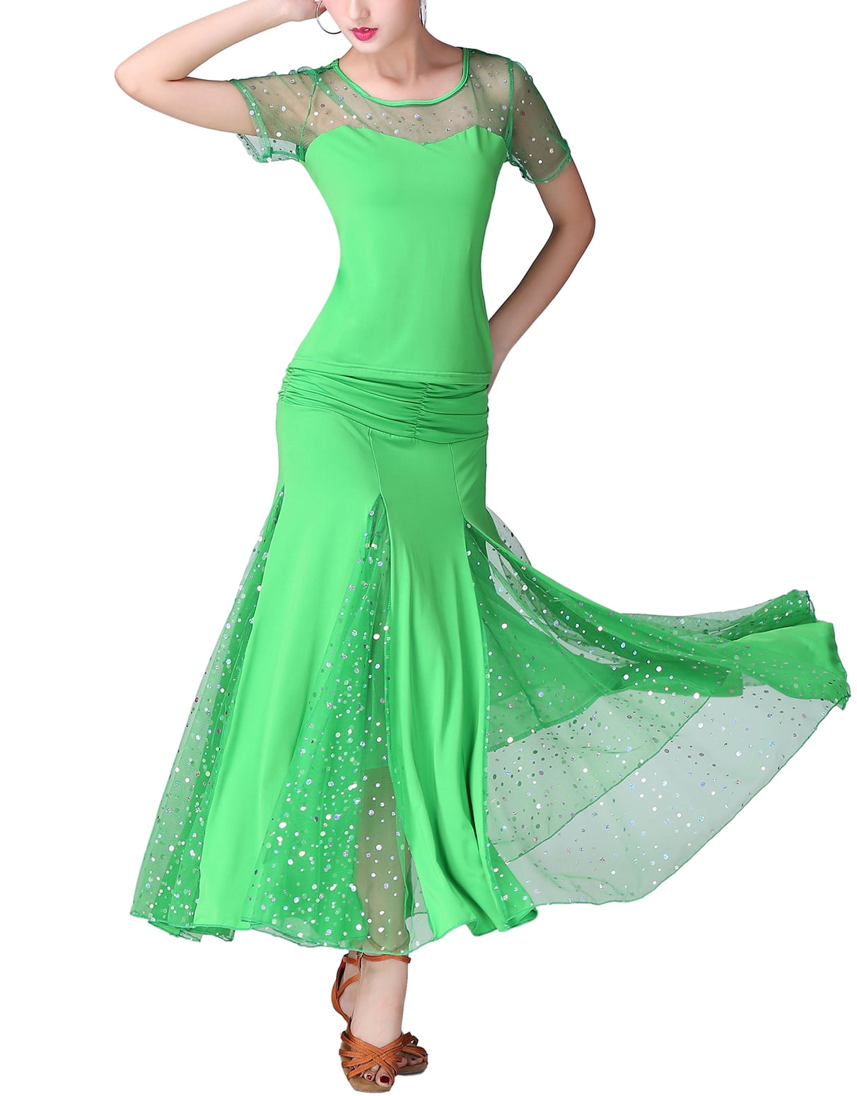 Ballroom Modern Standard Dance Routines Wear Gowns Outfits for Adults ...