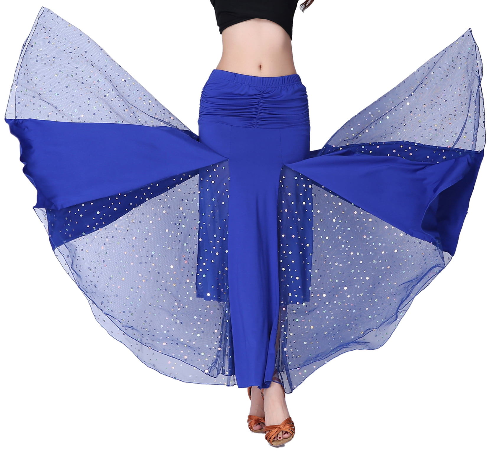 Ballroom Tango Praise Waltz Line Dance Competition Long Circle Skirts ...