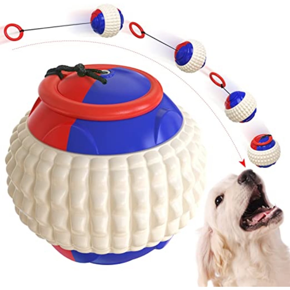 Balls for Dogs - Telescoping Rope - Easily Throw the Ball 200 Feet with ...