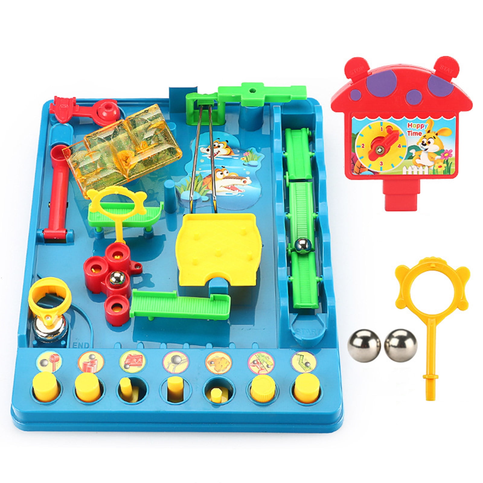 Balls Race Track Toy, Safe Interactive Maze Ball Run Track Game ...