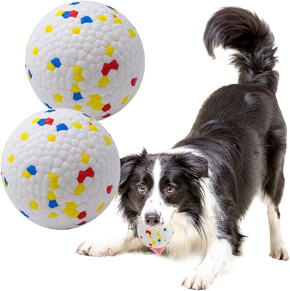 Balls Toys for Aggressive Chewers, Indestructible Bouncy Floating Balls ...