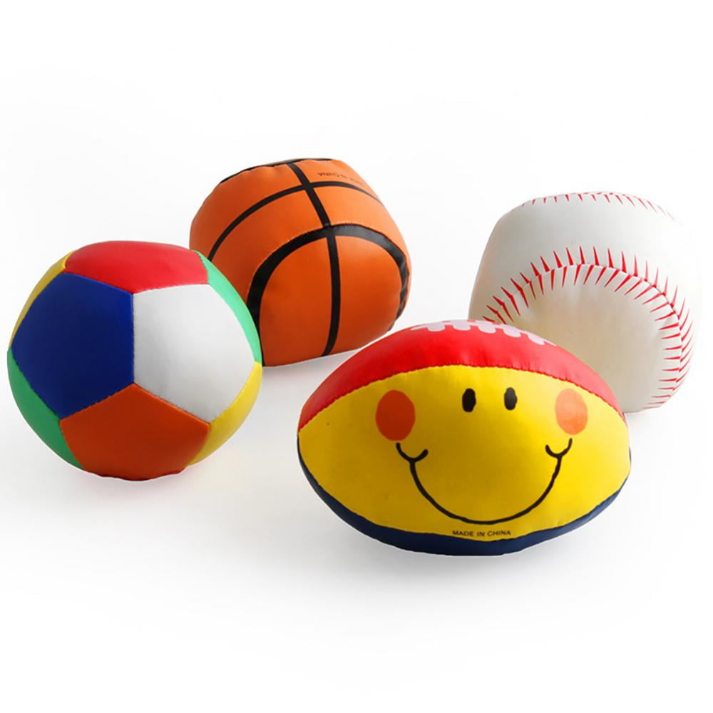 Balls for Kids, Baby Hand Grip Ball - Set of 4 Sports Balls for Small ...