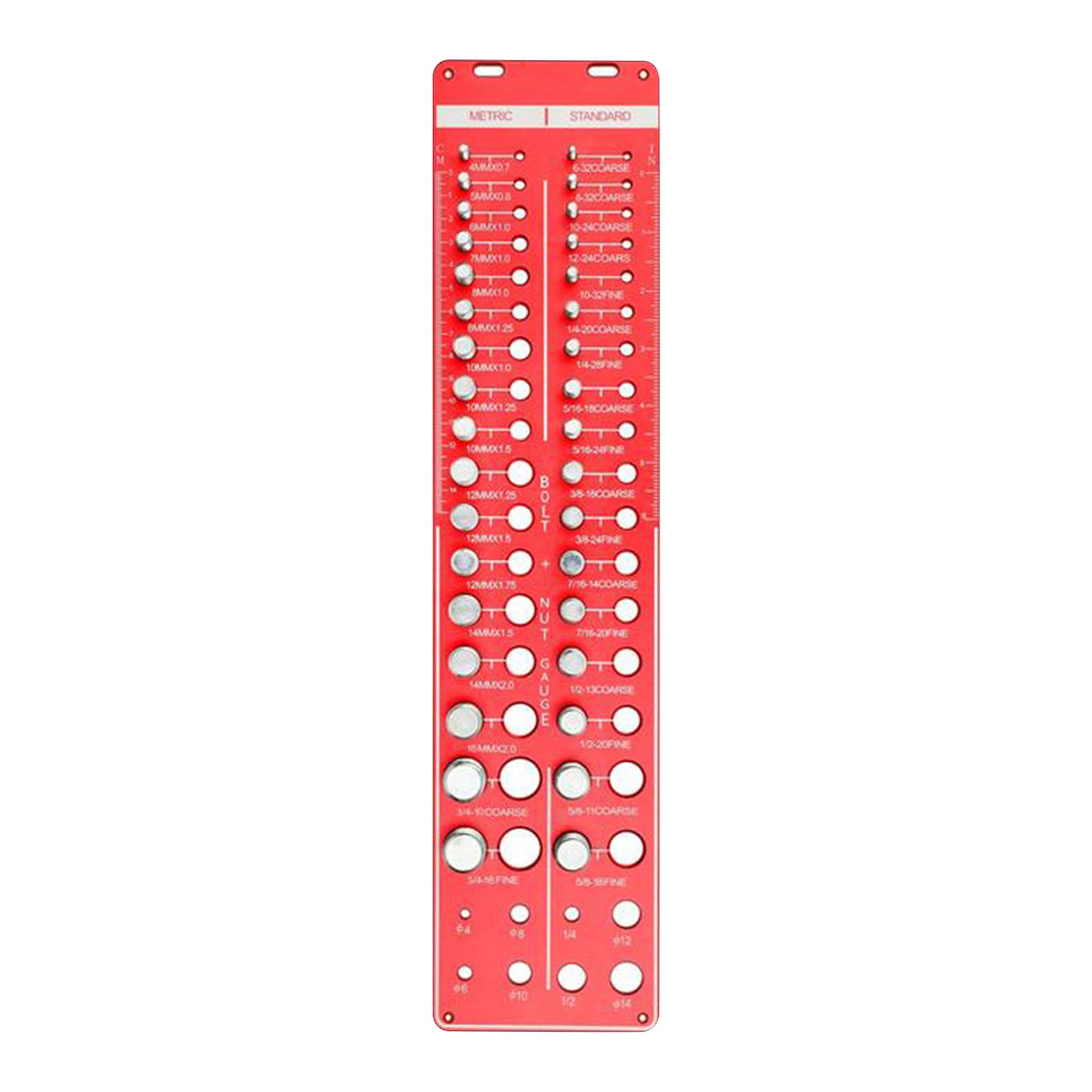 BallsFHK 34 Threadis Checker, Bolt Size And Threadis Checker With 19 ...