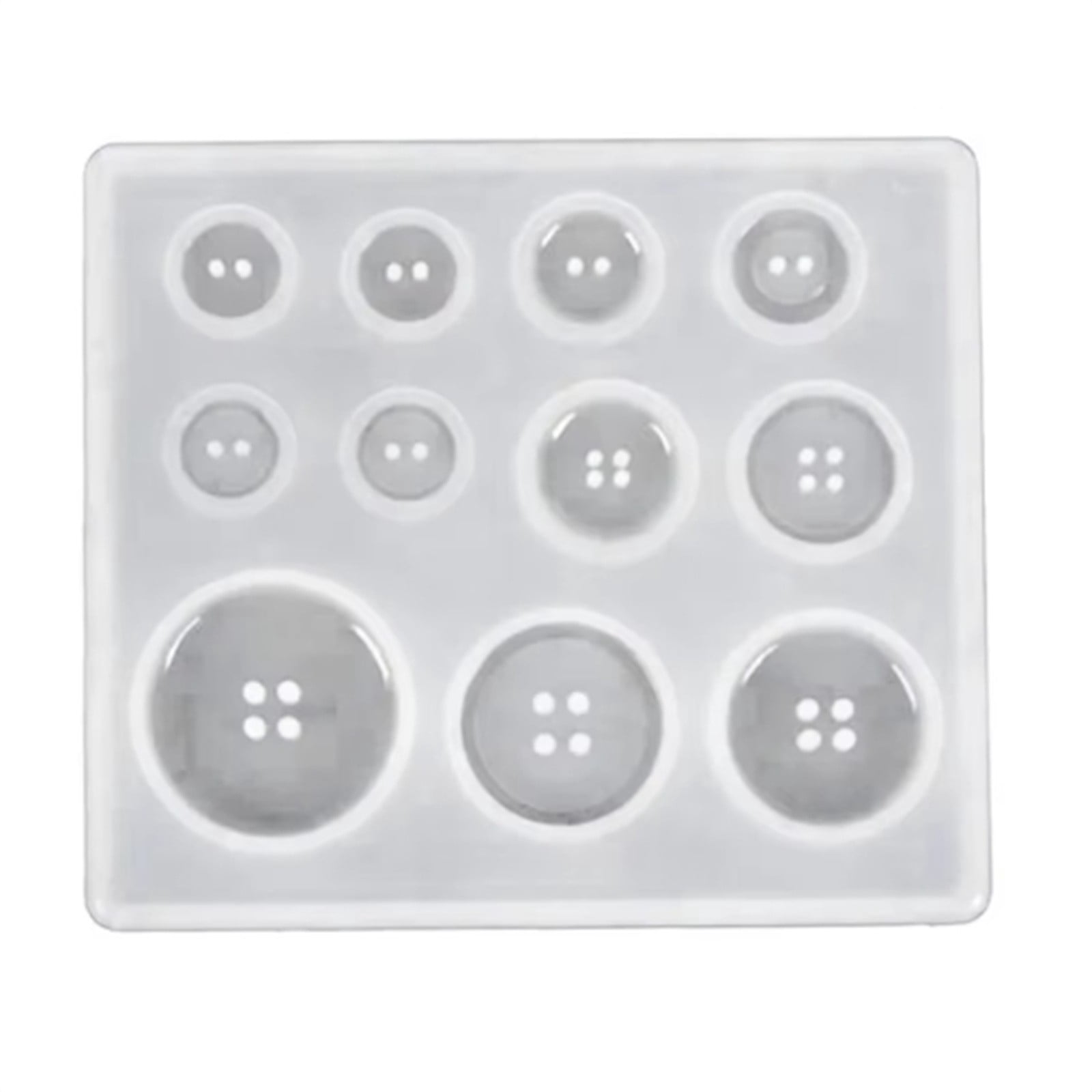 BallsFHK Button Mold With Hole Mold Non-stick Art Mold Decoration Cake ...