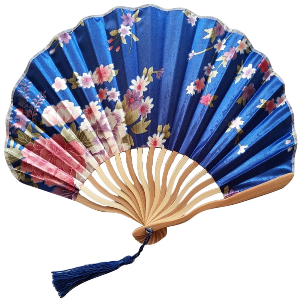 BallsFHK Chinese Style Hand Held Fan Paper Folding Fan Party Wedding ...